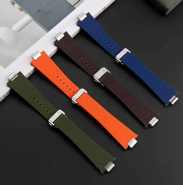 Rubber Watch Strap for Tissot PRX 40 mm – Luxury Deployment Clasp ...